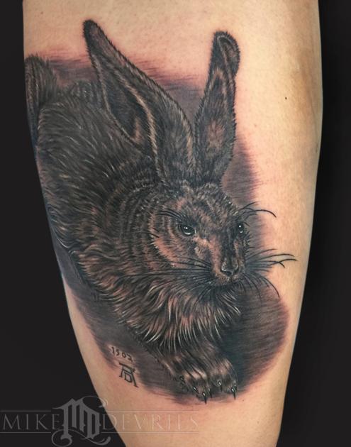 Hare Tattoo by Mike DeVries: TattooNOW